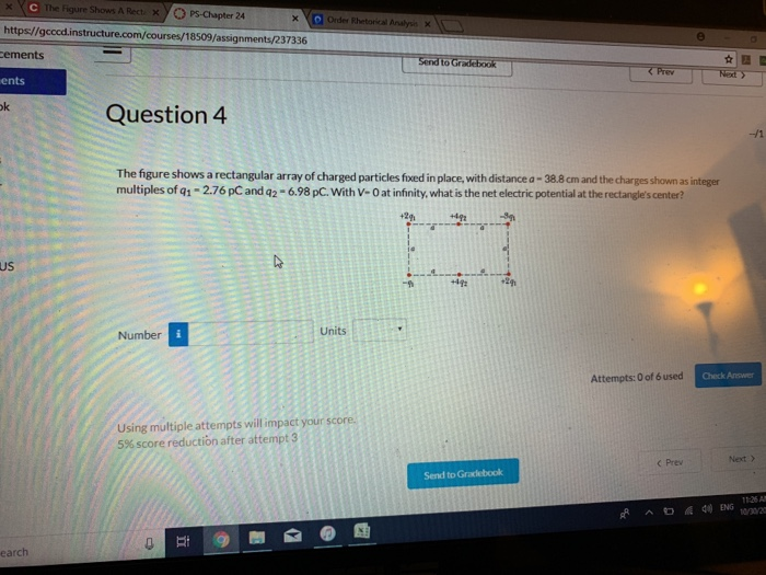 Solved x C The Figure Shows ARect x C) PS-Chapter 24 Order | Chegg.com
