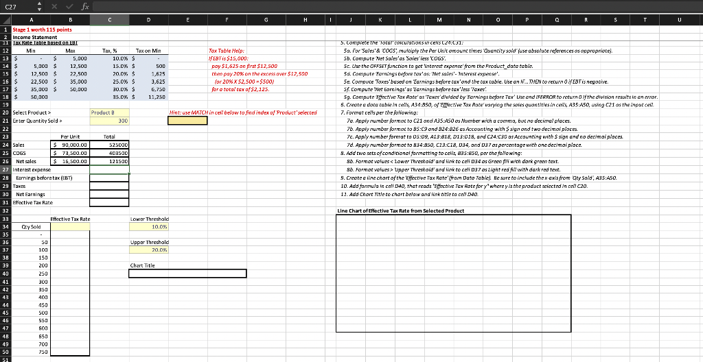 Solved Need help finding Interest Expense using the 'OFFSET' | Chegg.com