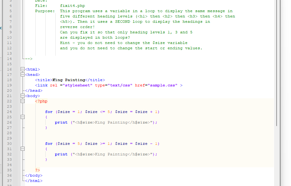 Solved Please help me fix Ch.9 Fixit 4 Directions below on | Chegg.com