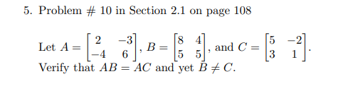 Solved Problem \# 10 in Section 2.1 on page 108 Let | Chegg.com