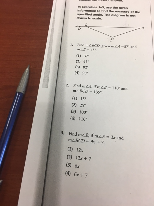 Solved In Exercises 1-3, use the given information to find | Chegg.com