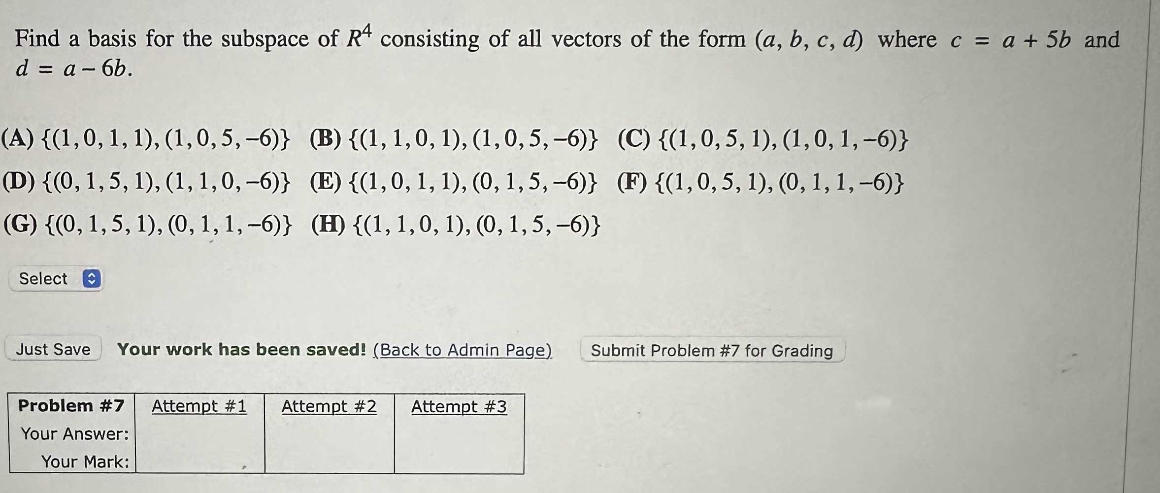 Solved Find a basis for the subspace of R4 consisting of all | Chegg.com