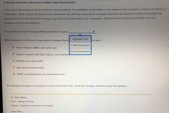 Solved 4. Writing Persuasive Messages in Digital-Age | Chegg.com