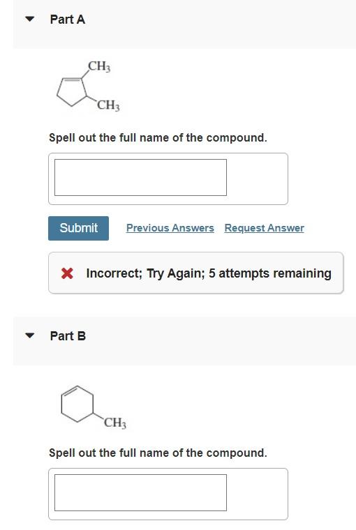 Solved Spell out the full name of the compound. Part B Spell | Chegg.com