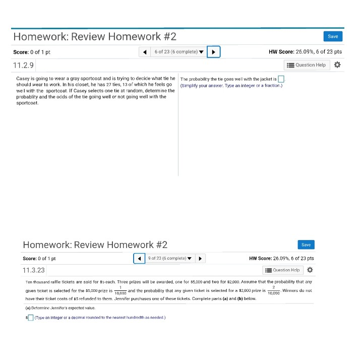 Solved Save Homework: Review Homework #2 Score: 0 of 1 pt 6 | Chegg.com