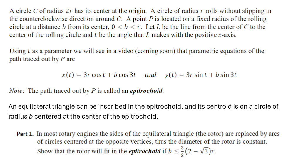 Solved A circle C ﻿of radius 2r ﻿has its center at the | Chegg.com