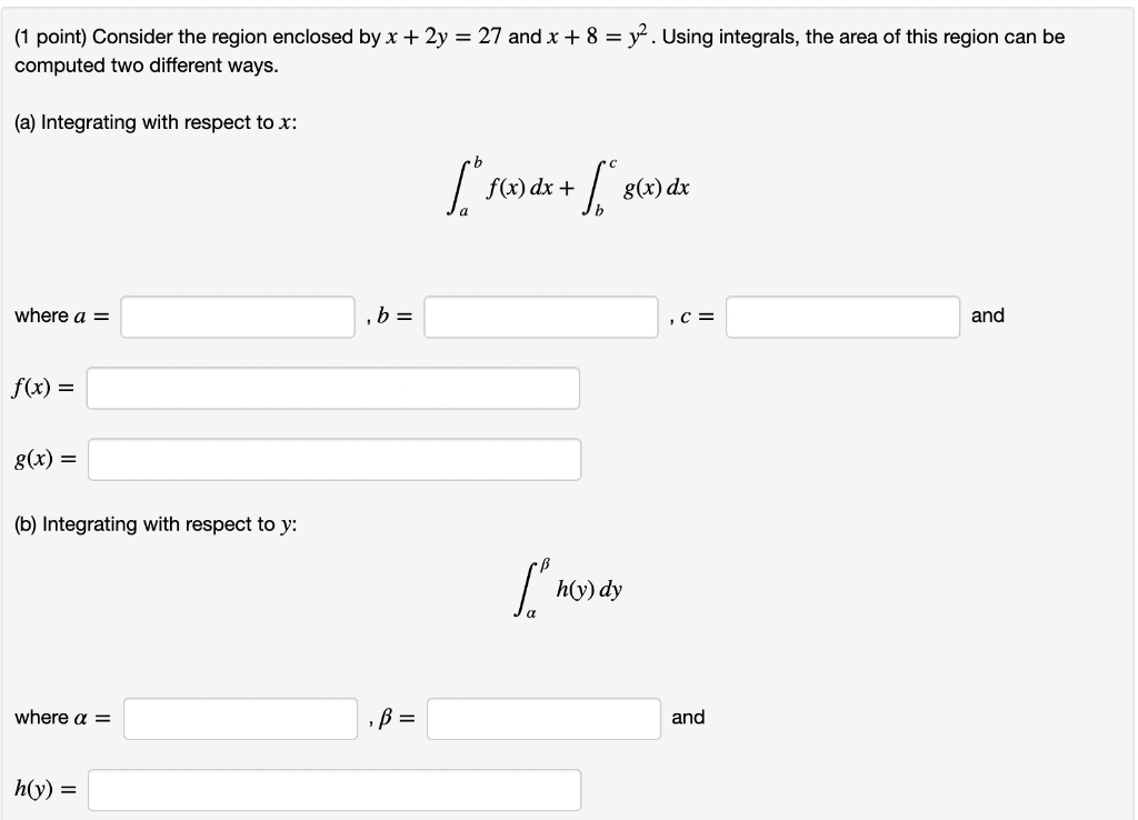 Solved (1 point) As viewed from above, a swimming pool has | Chegg.com
