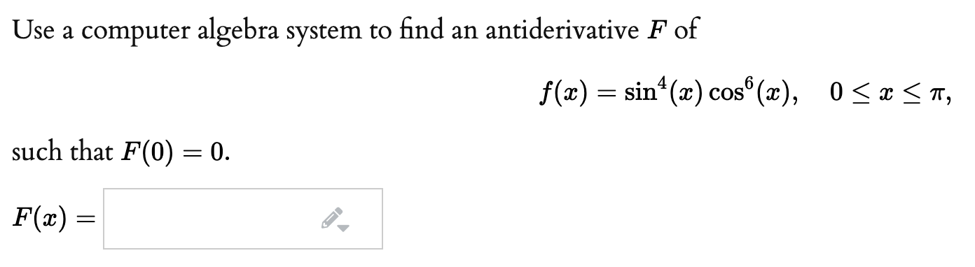 Solved Use a computer algebra system to find an | Chegg.com