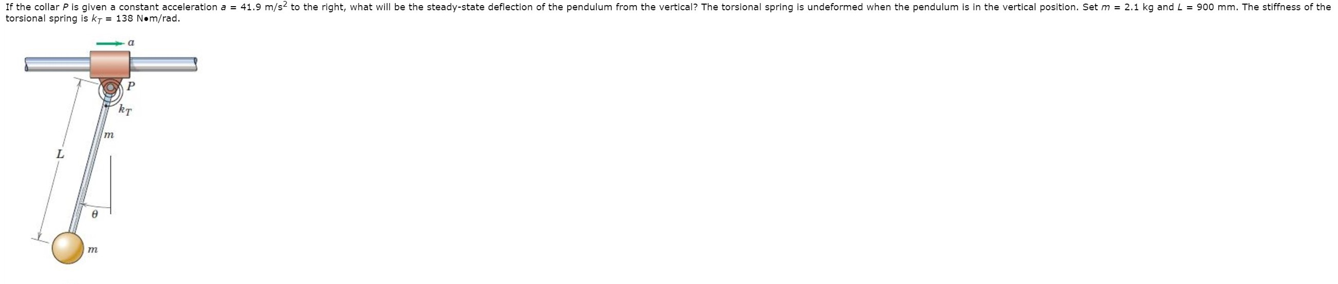 Solved If the collar P is given a constant acceleration a = | Chegg.com
