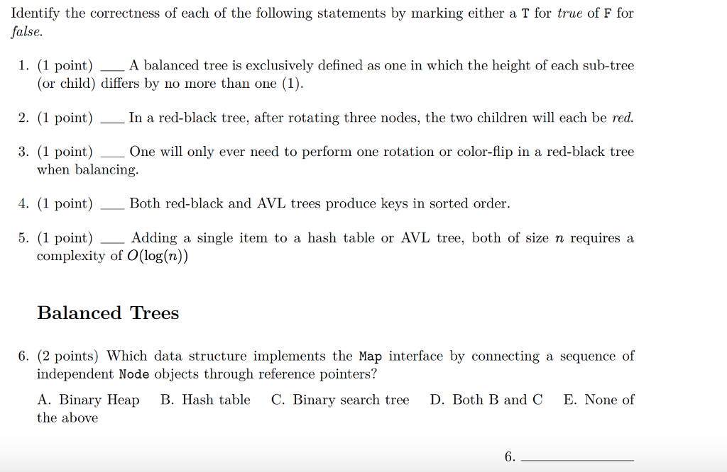 Solved Identify the correctness of each of the following | Chegg.com