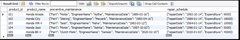 Solved Write query to insert rows in table product, values | Chegg.com