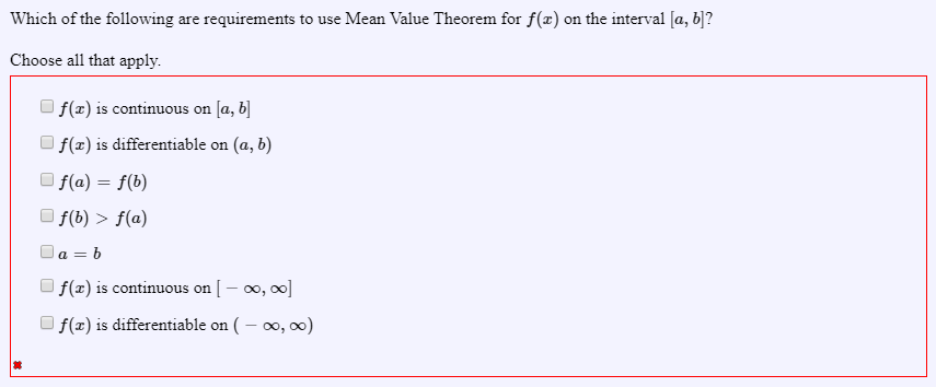 Solved Which of the following are requirements to use Mean | Chegg.com