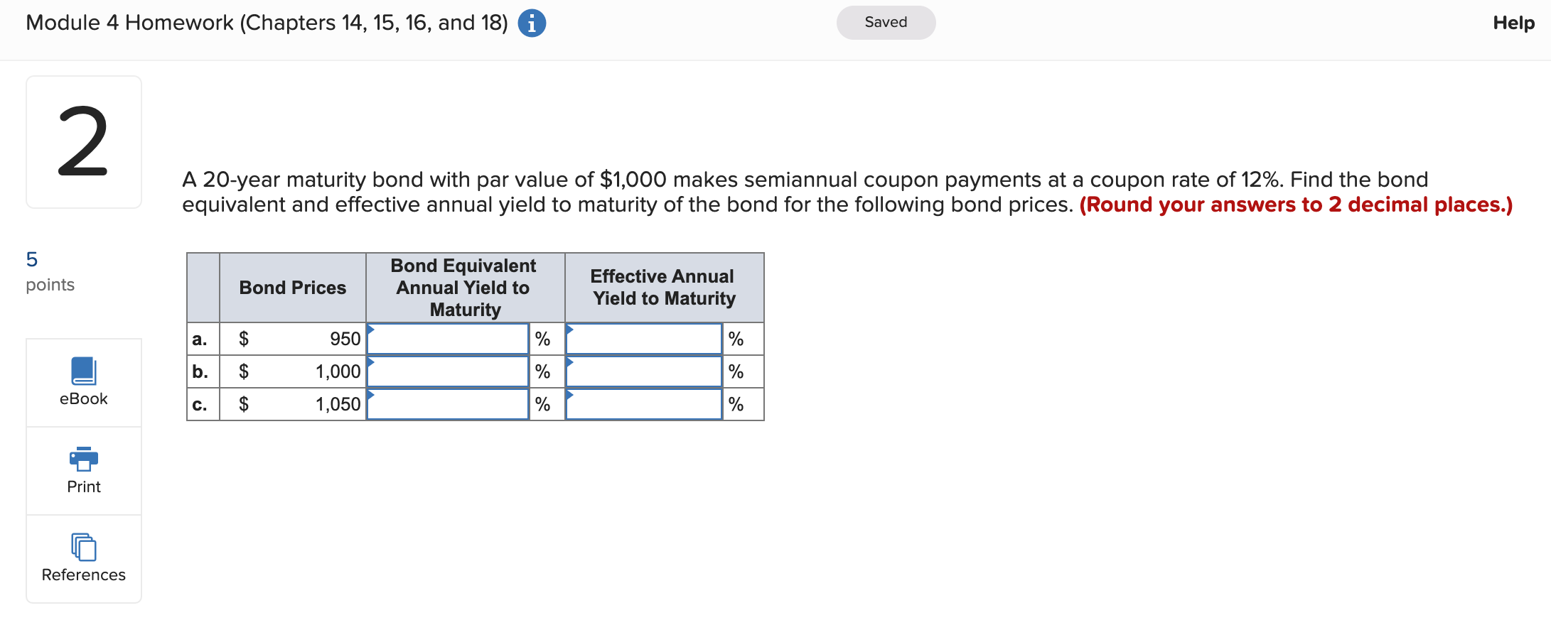 Module 4 Homework (Chapters 14,15,16, and 18 ) A | Chegg.com