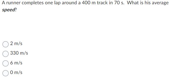 Solved A runner completes one lap around a 400m ﻿track in | Chegg.com