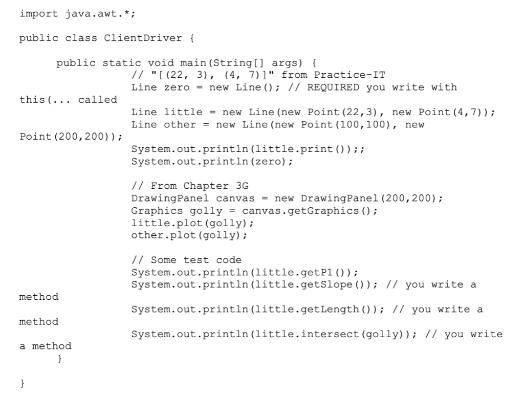 Solved A zero parameters default constructor that calls | Chegg.com