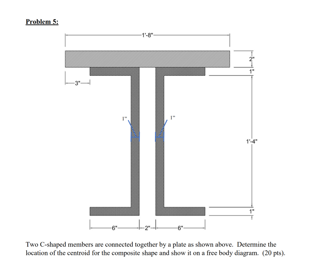Solved Two C-shaped members are connected together by a | Chegg.com