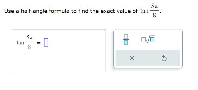 Solved Use a half-angle formula to find the exact value of | Chegg.com