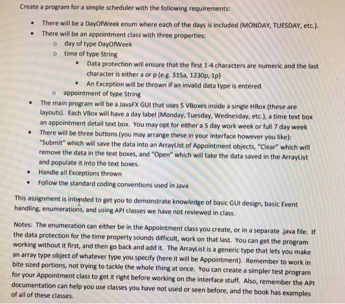 Solved Create a program for a simple scheduler with the | Chegg.com