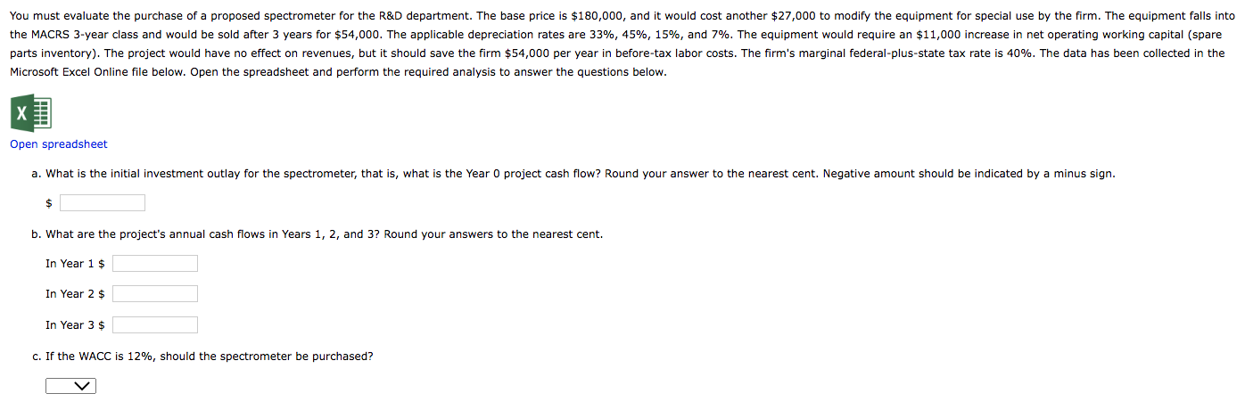 Solved Microsoft Excel Online file below. Open the | Chegg.com