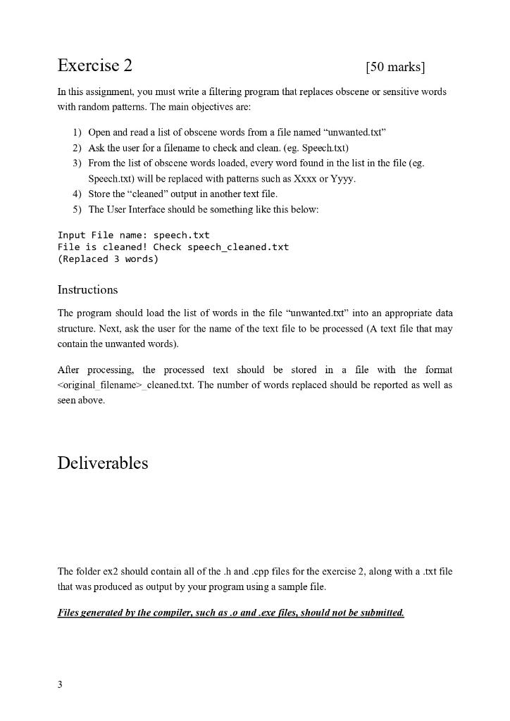 Solved USING C++ PROGRAMMING, AND MUST WORK IN VSC. TEXT | Chegg.com