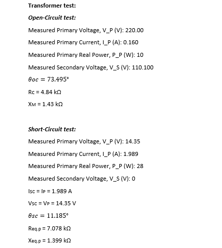 C. LOAD TEST PROCEDURES: 1. Retain the connections in | Chegg.com