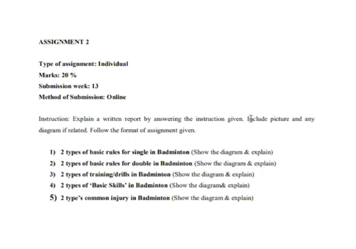 Solved ASSIGNMENT 2 Type of assignment: Individual Marks: | Chegg.com