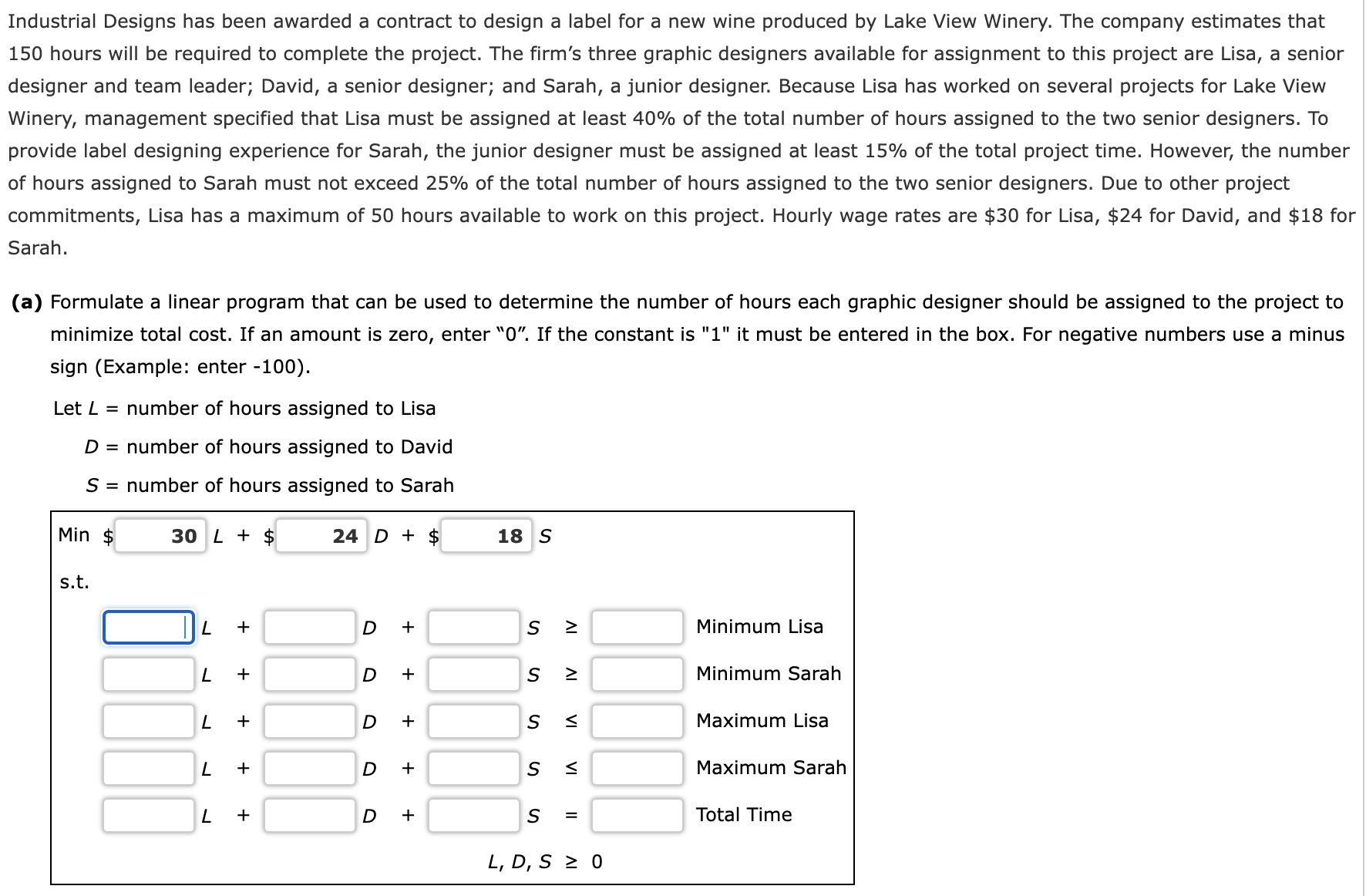 Solved Industrial Designs has been awarded a contract to | Chegg.com