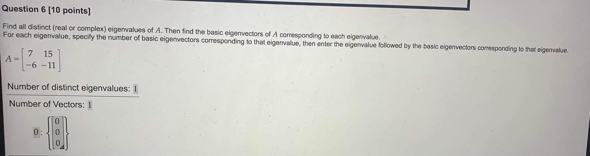 Solved Question 6 (10 points] Find all distinct (real or | Chegg.com