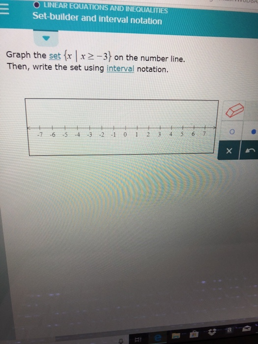 Solved LINEAR EQUATIONS AND INEQUALITIES Set-builder and | Chegg.com
