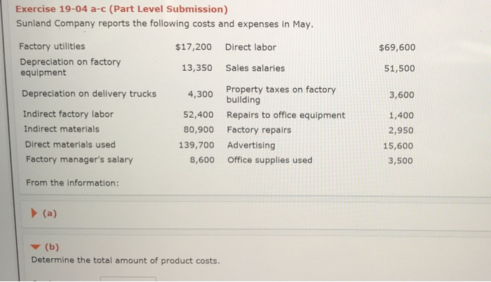 Solved Exercise 19-08 a-b (Part Level Submission) Crane | Chegg.com