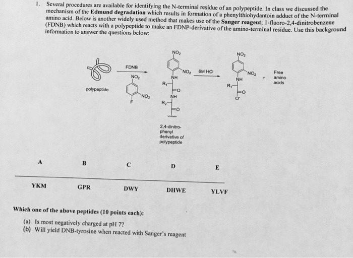 Solved Several procedures are available for identifying the | Chegg.com