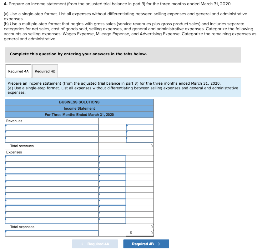 3. Prepare a 6-column work sheet that includes the | Chegg.com