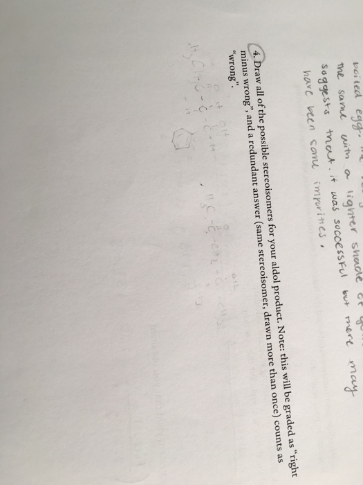 Solved CHEM326 Aldol Reaction Post-Lab Questions Grade: | Chegg.com