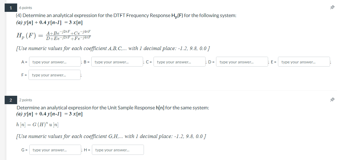 Solved (4) Determine an analytical expression for the DTFT | Chegg.com