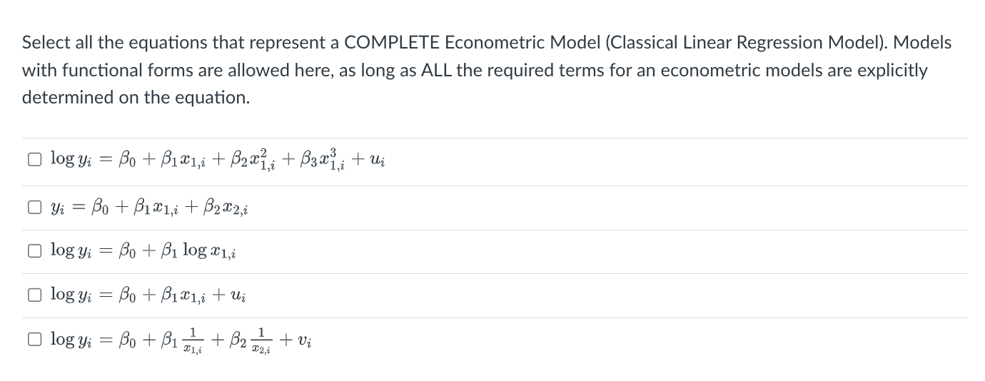 Solved Select all the equations that represent a COMPLETE | Chegg.com