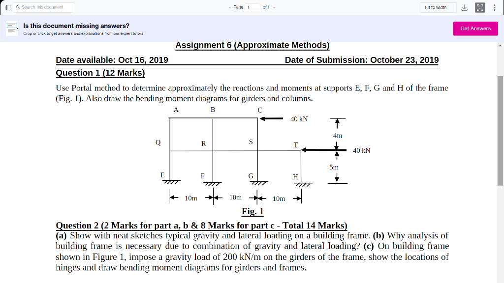 Solved Is this document missing answers? Crop or click to | Chegg.com