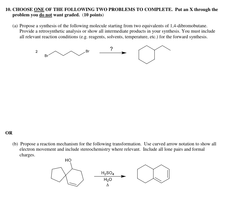 Solved 0. CHOOSE ONE OF THE FOLLOWING TWO PROBLEMS TO | Chegg.com