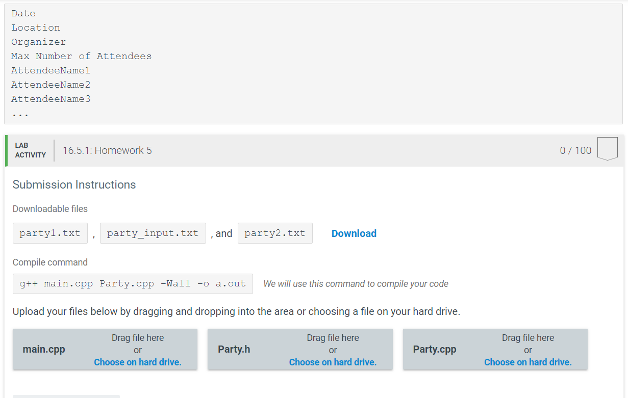 Solved In this homework you will design a Party class with a | Chegg.com