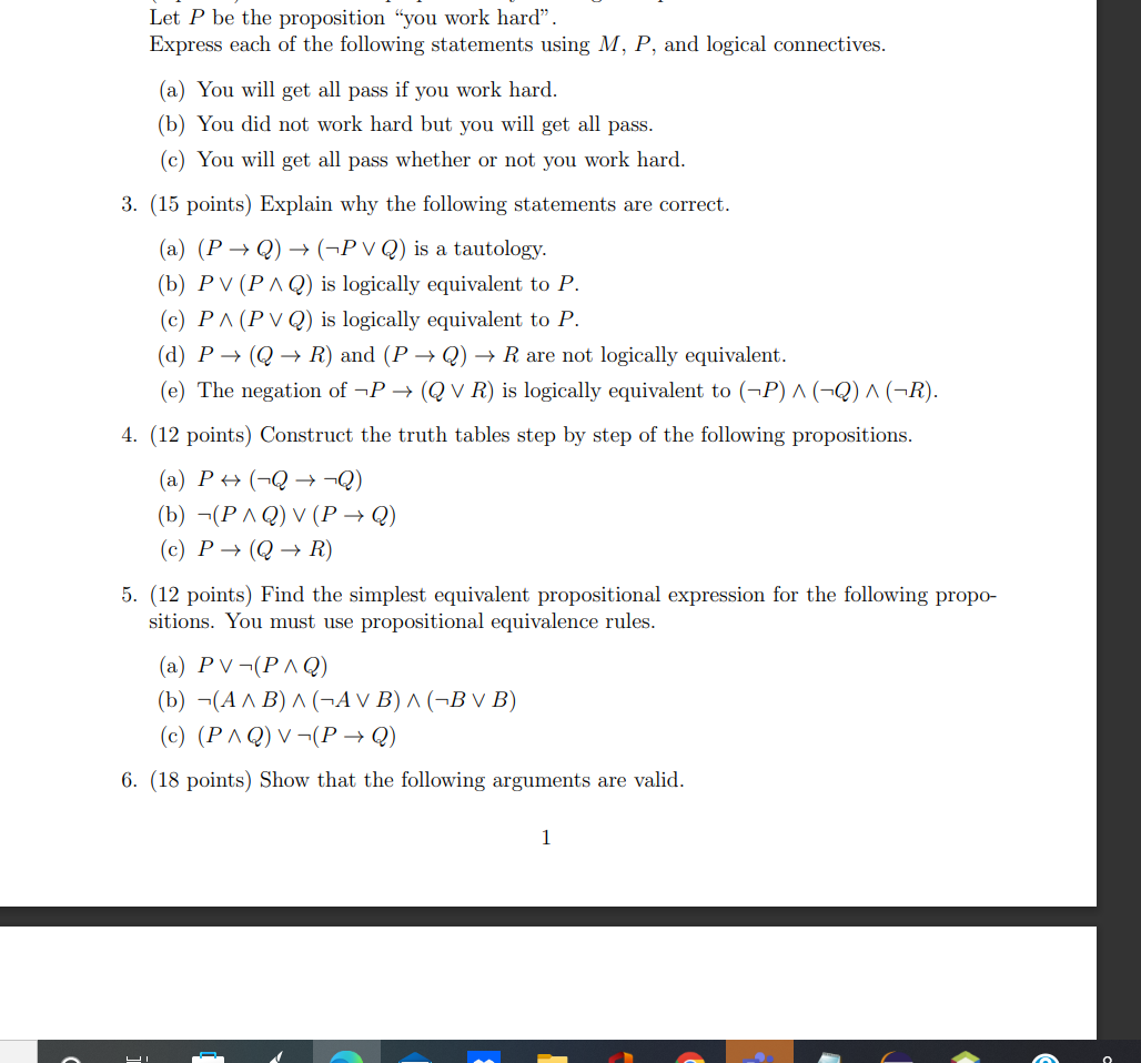 Solved Let P be the proposition "you work hard". Express | Chegg.com