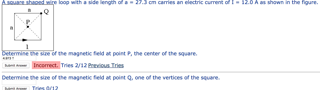 Solved A sauare shaped wire loop with a side length of a | Chegg.com