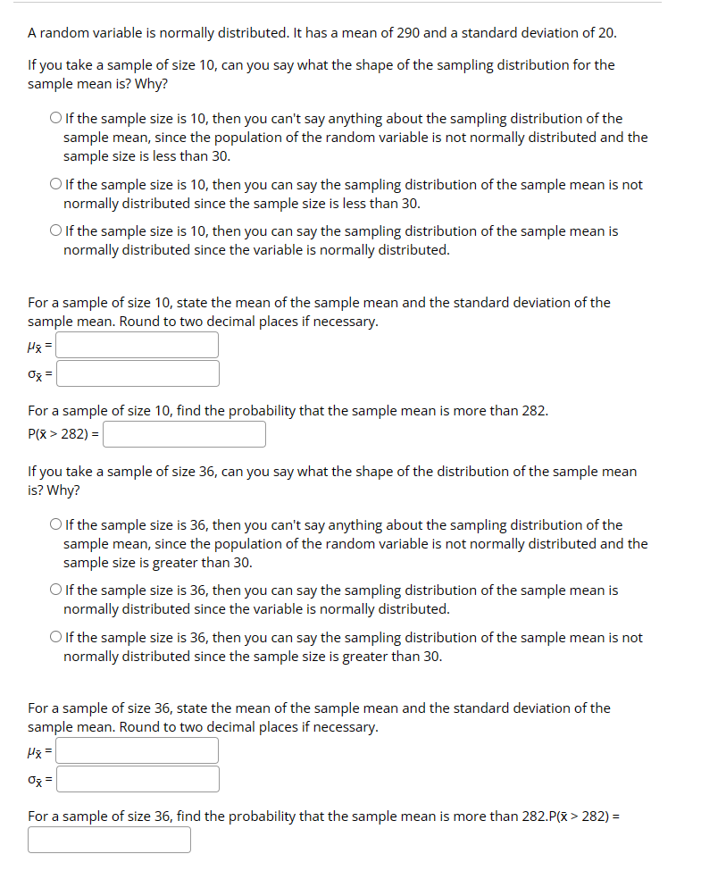 Solved A random variable is normally distributed. It has a | Chegg.com