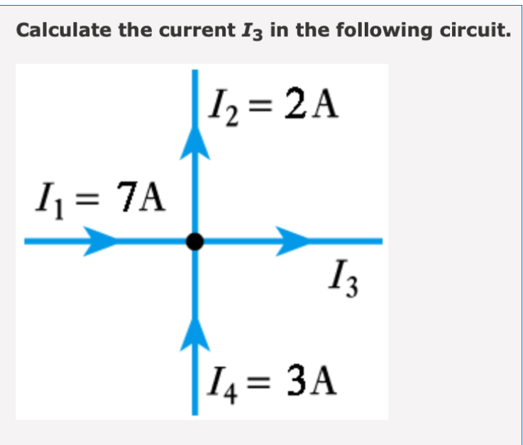 Solved Calculate the current I3 in the following circuit. 12 | Chegg.com