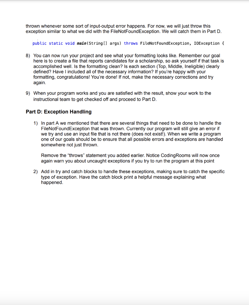 Solved HELP WITH PART C AND D - I DID THE CODE BUT IT WONT | Chegg.com