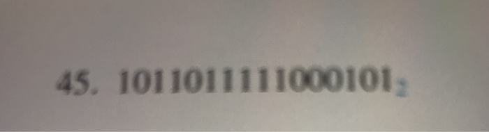 Solved 1.Convert the integer from hexadecimal to binary | Chegg.com
