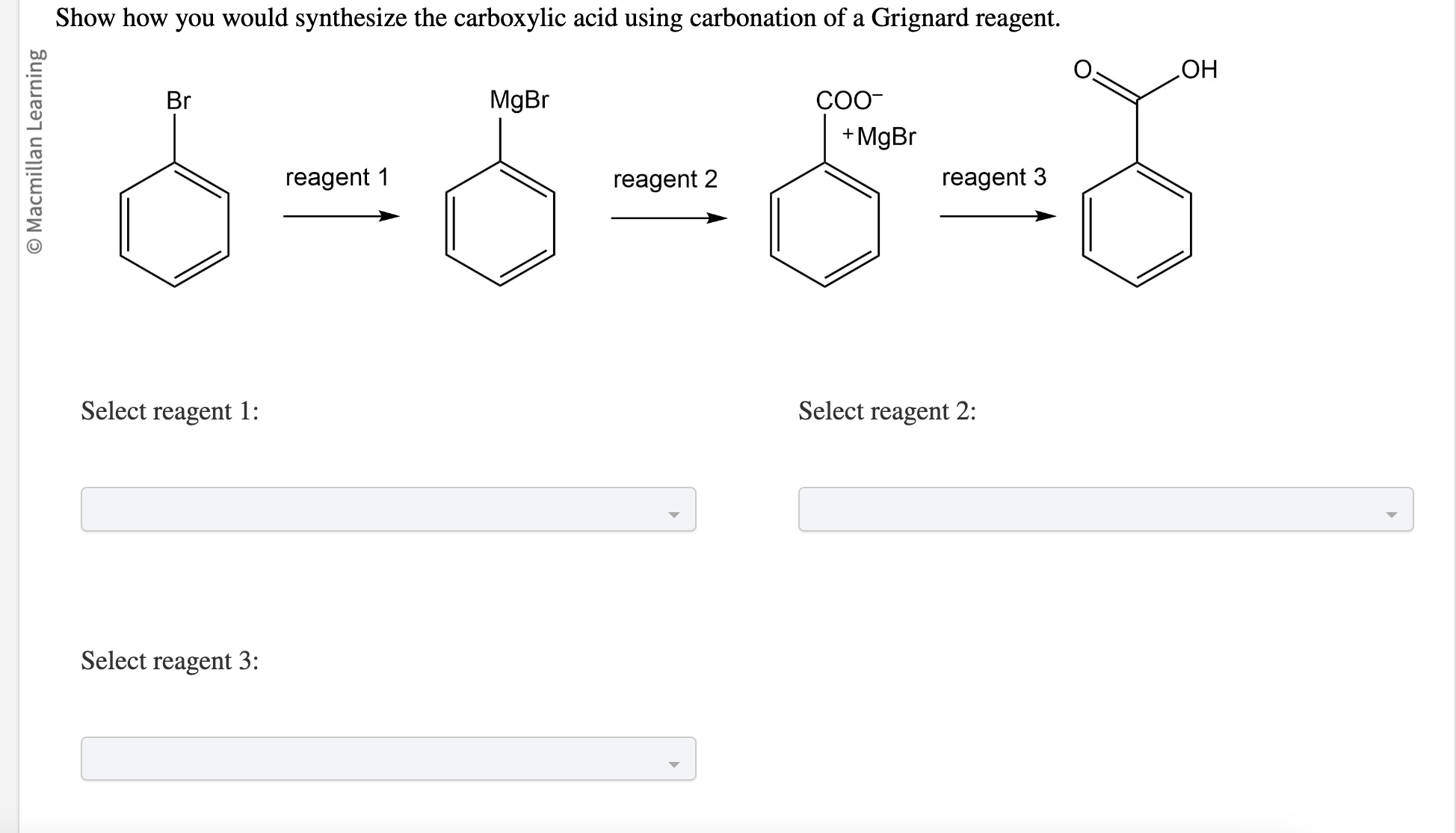 Show how you would synthesize the carboxylic acid | Chegg.com