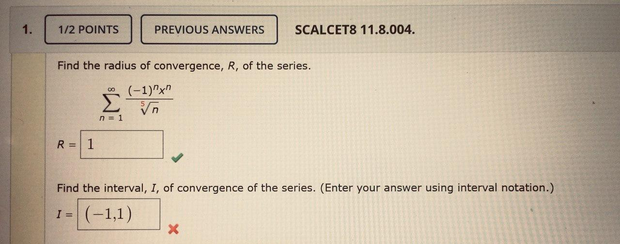 Solved 1/2 POINTS PREVIOUS ANSWERS SCALCET8 11.8.004. Find | Chegg.com