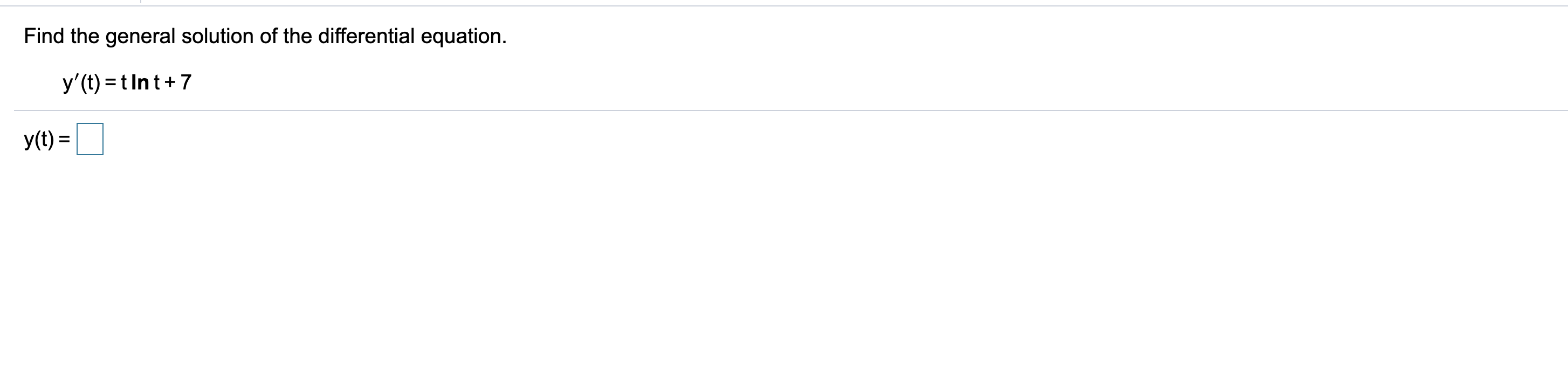 Solved Find the general solution of the differential | Chegg.com