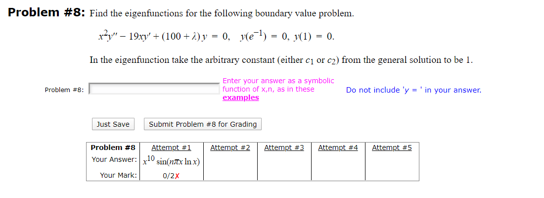 Solved Find the eigenfunctions for the following boundary | Chegg.com
