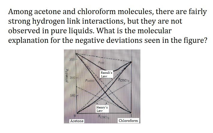 Solved Among acetone and chloroform molecules, there are | Chegg.com