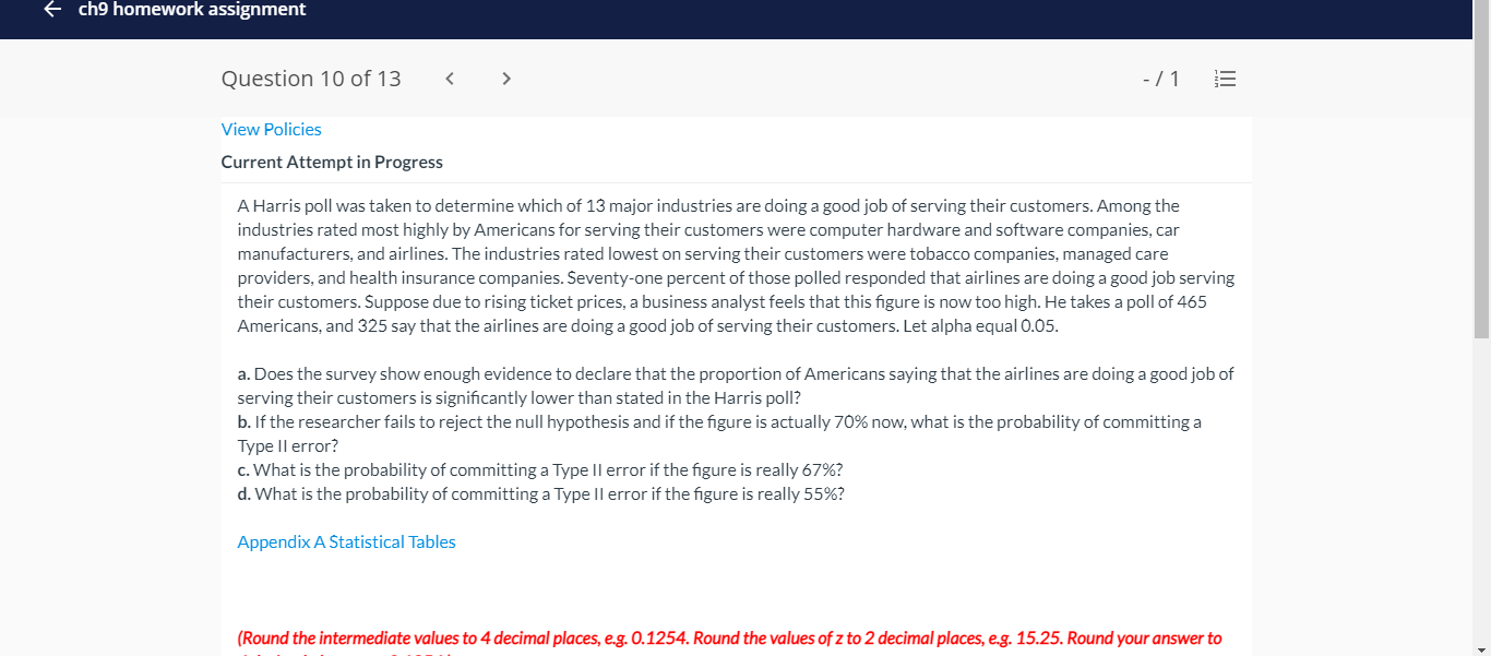Solved ch9 homework assignment Question 10 of 13 -/1 | Chegg.com